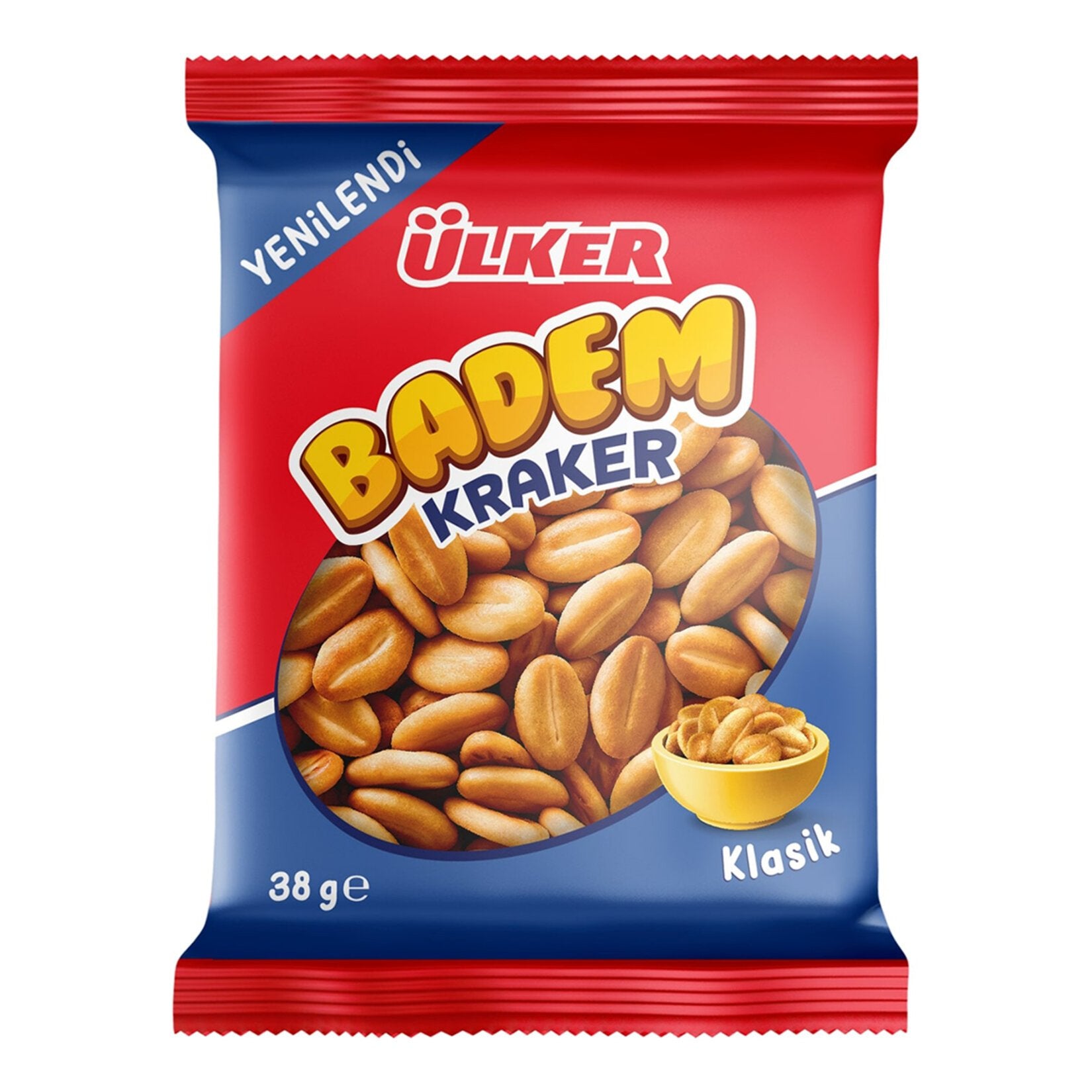 Ülker Almond Cracker Plain (Badem Kraker Sade) 38g