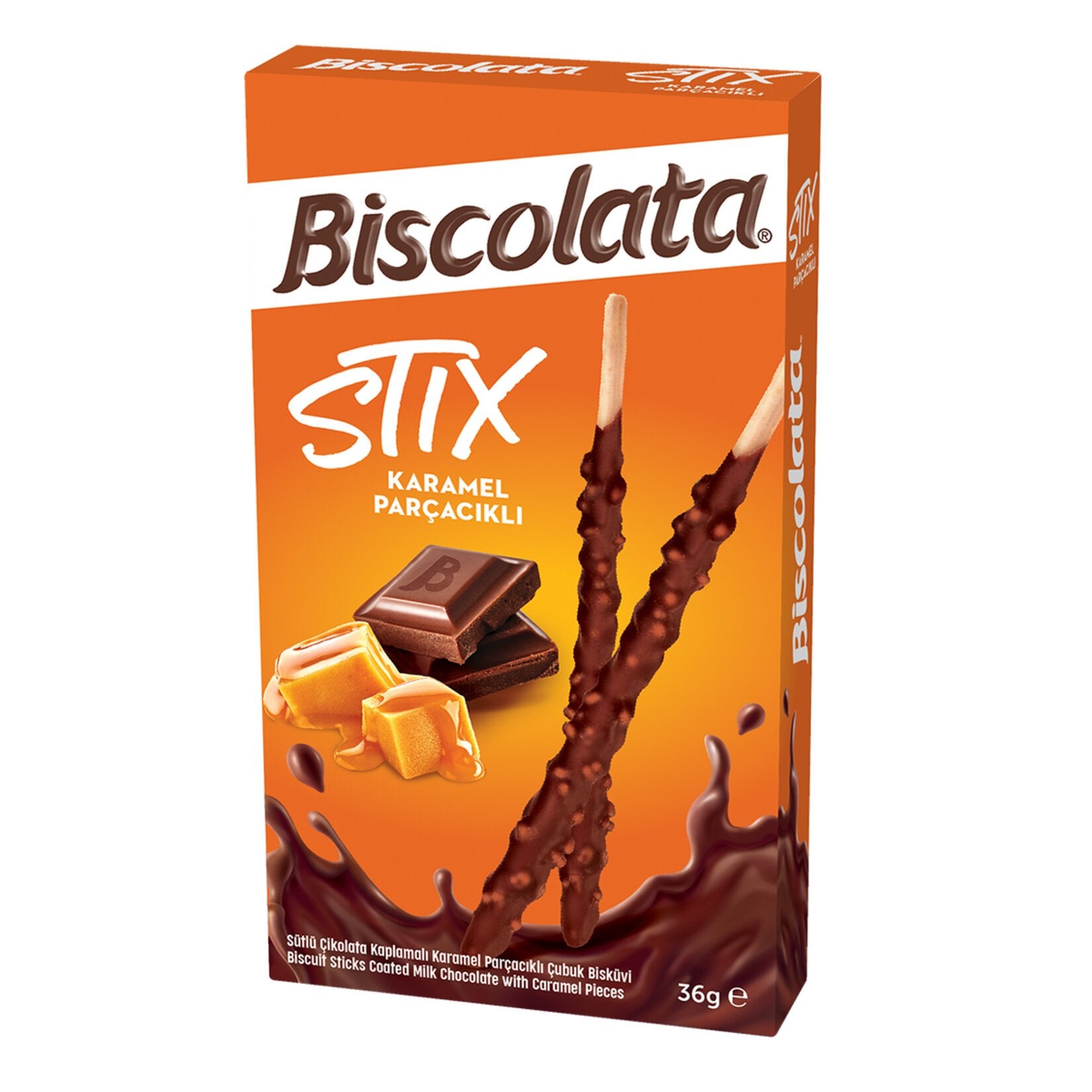 Biscolata Stix Caramel (Karamelli) 36g