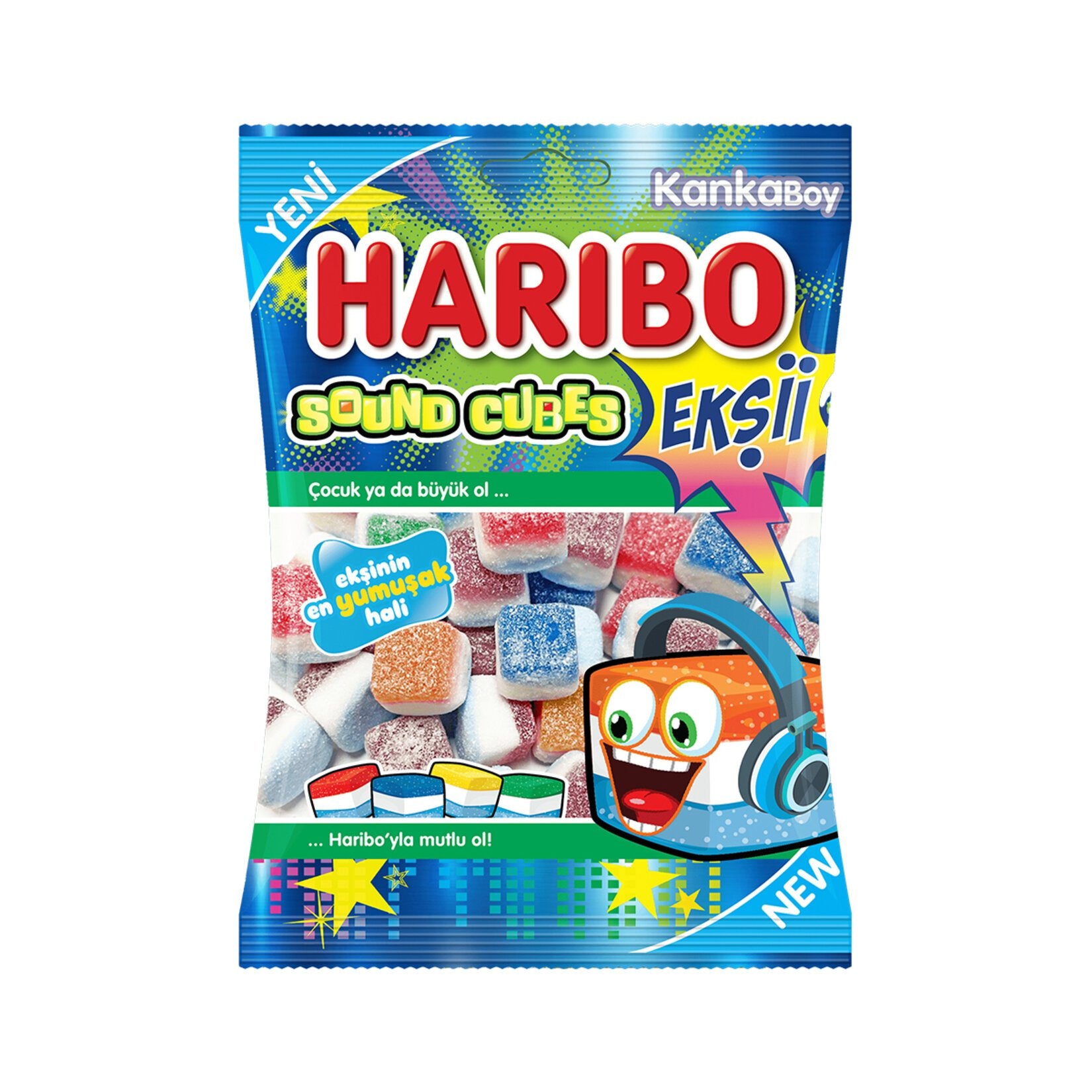 Haribo Sour Sound Cubes (Ekşii Sound Cubes) 70g