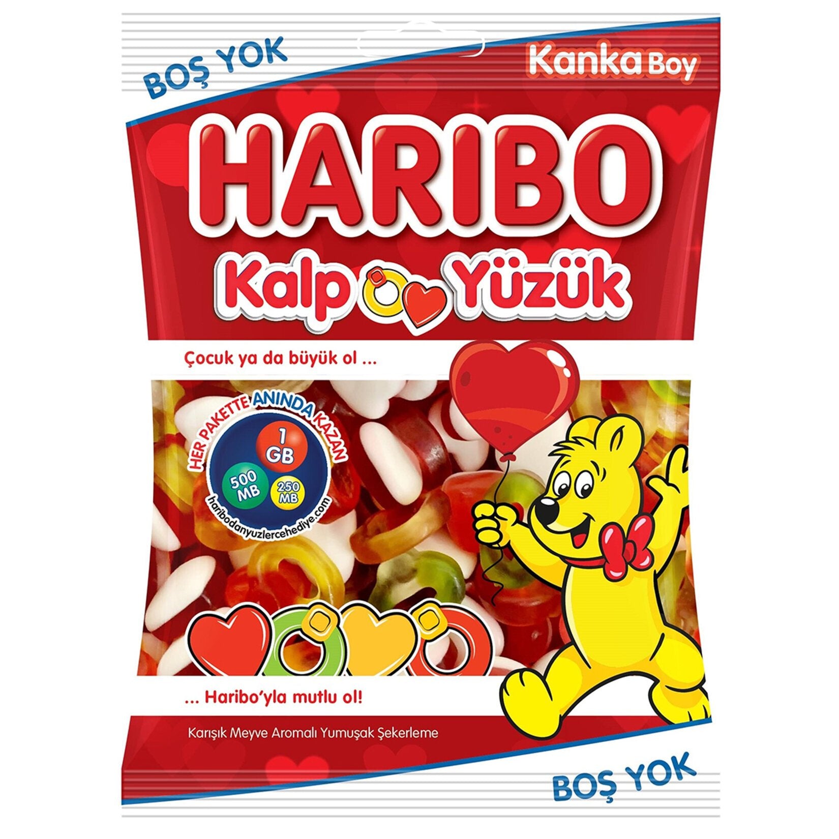 Haribo Ring Heart Pro (Yüzük Kalp) 80g