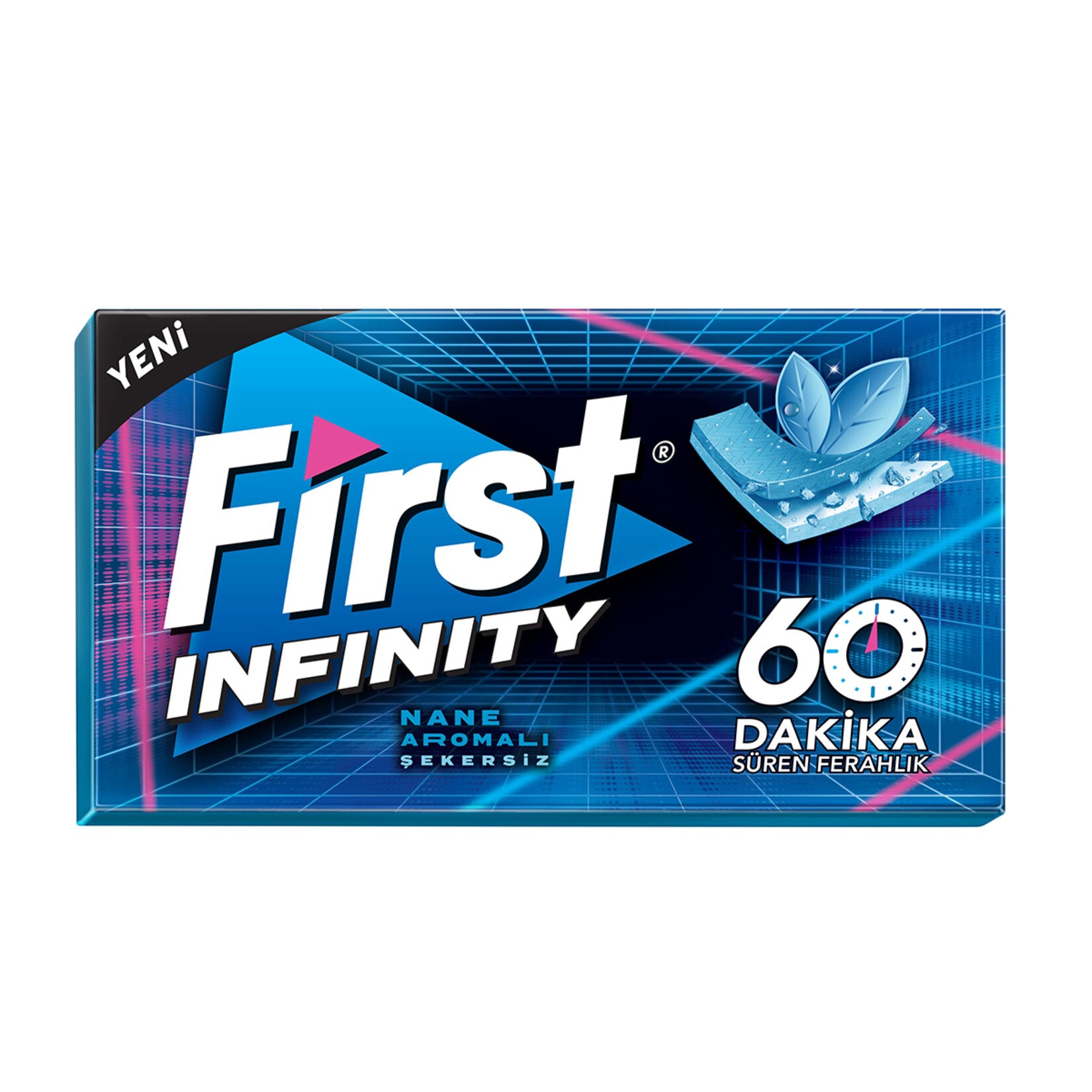 First 60 Dk Infinity Mint Flavored Chewing Gum (Nane Aromalı Sakız) 27