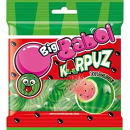 Big Babol Watermelon Flavored Gum (Karpuz Aromalı Sakız) 80g