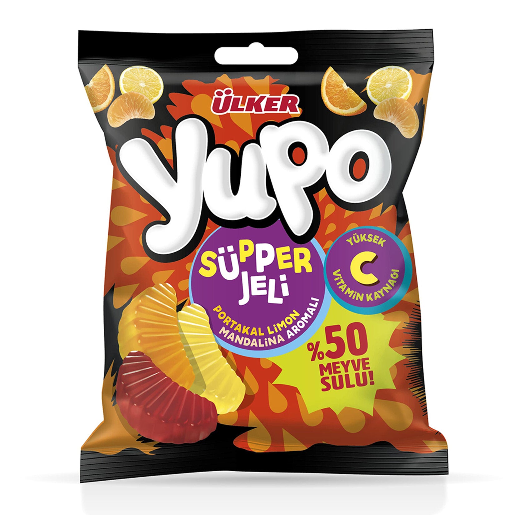 Ülker Yupo Vitamin C Gummy Candy (Süpper Jeli C Vitaminli Şekerleme) 6
